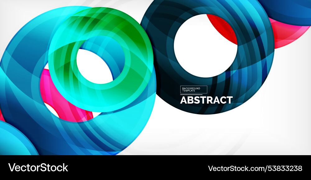 Circles round elements ring shapes premium Vector Image