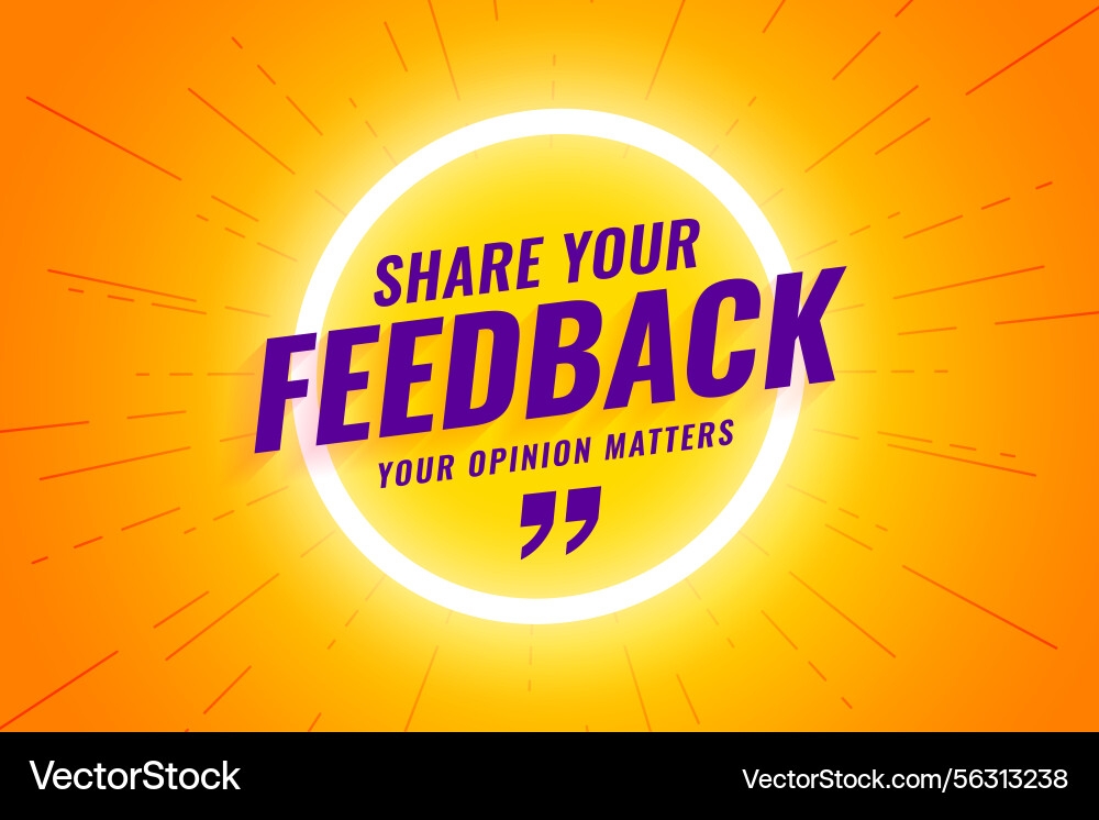 Customer respond and comment banner for feedback Vector Image