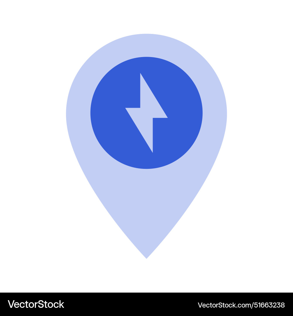 Energy location icon Royalty Free Vector Image
