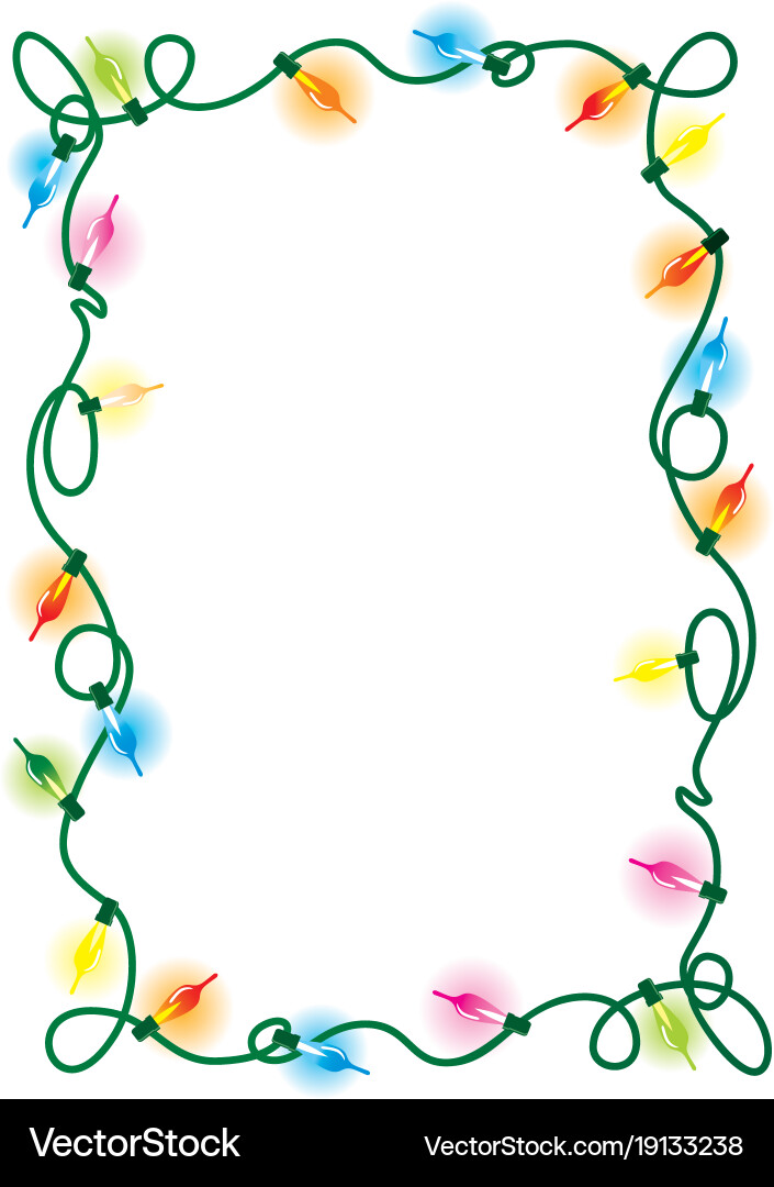 Frame garland Royalty Free Vector Image - VectorStock