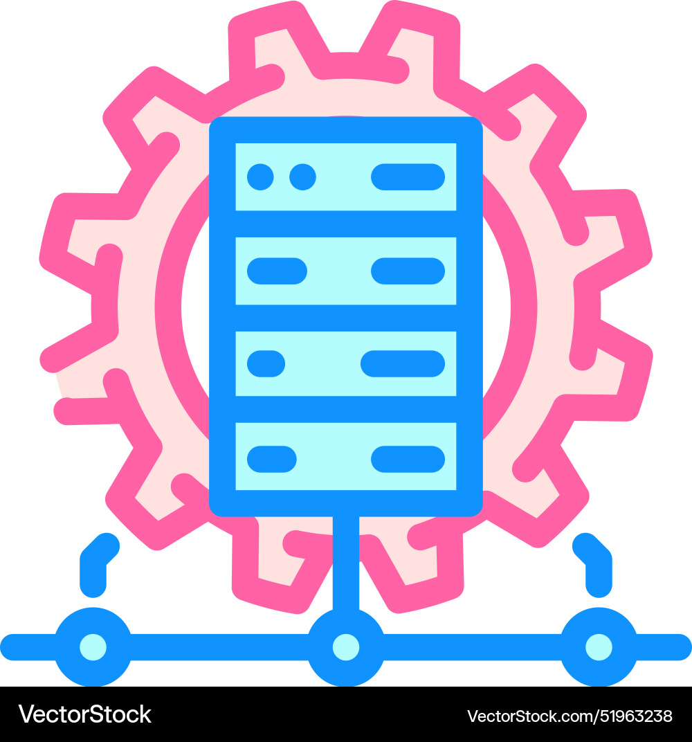 It infrastructure management business process Vector Image