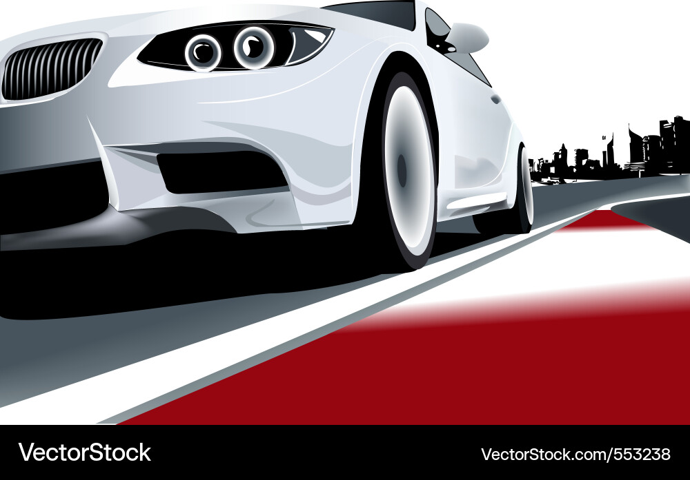 Sports car Royalty Free Vector Image - VectorStock