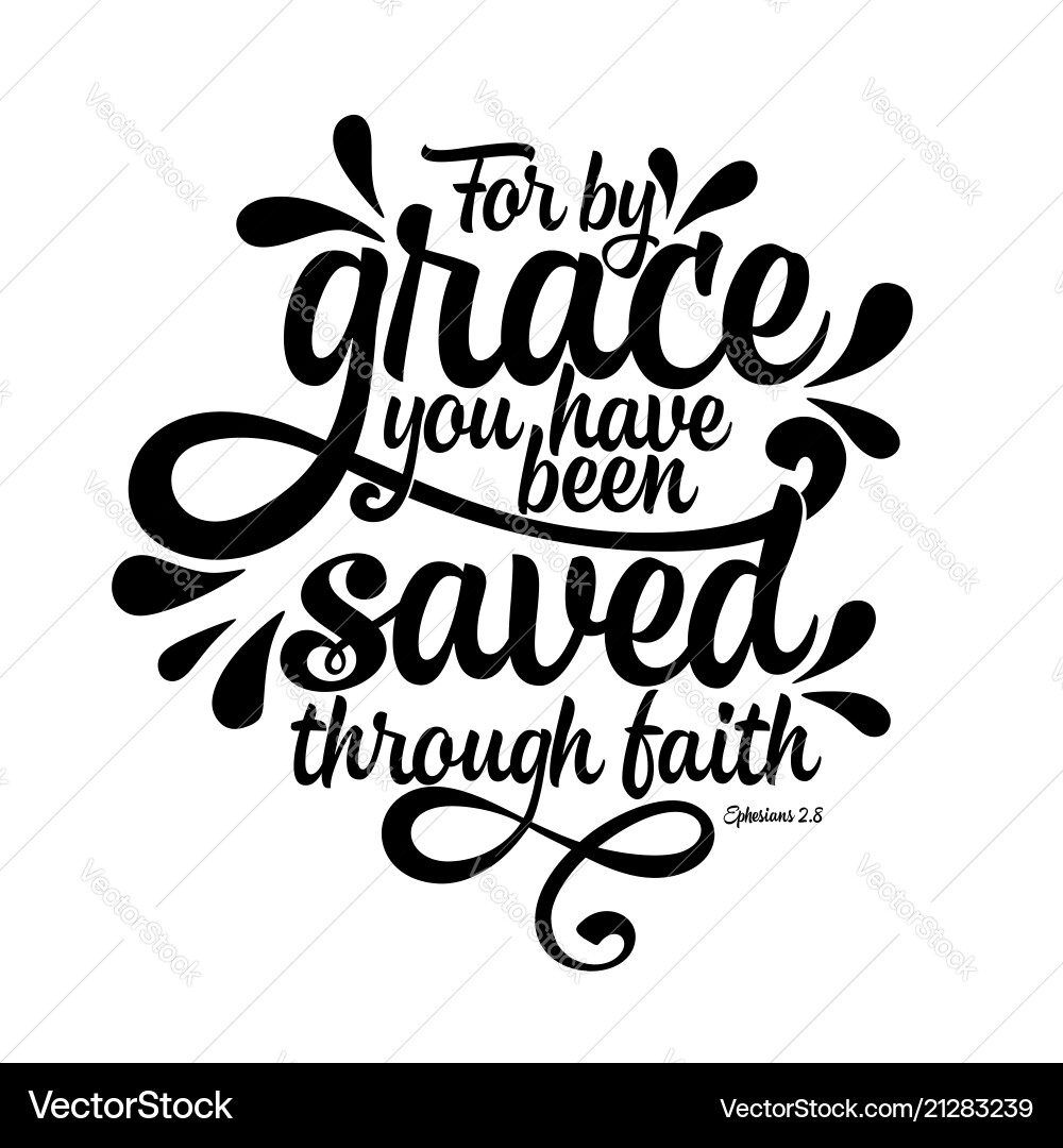 Bible lettering christian Royalty Free Vector Image