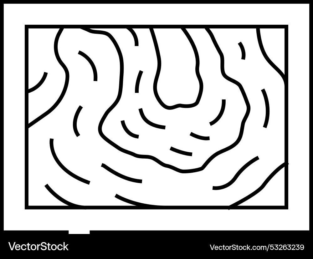 Hydrogeological maps hydrogeologist line icon Vector Image