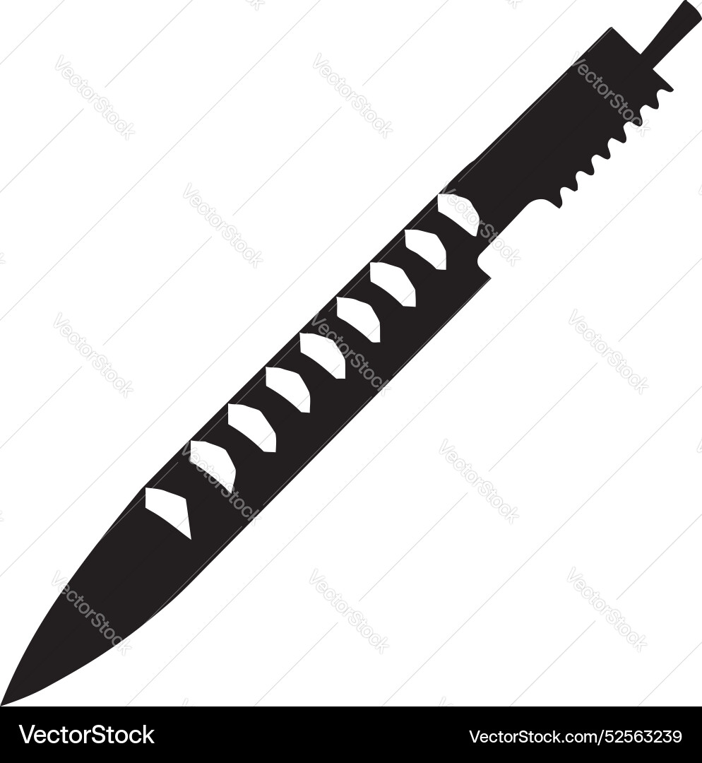 Shadow sabre elegant knife graphic ink intruder – Royalty-Free Vector ...