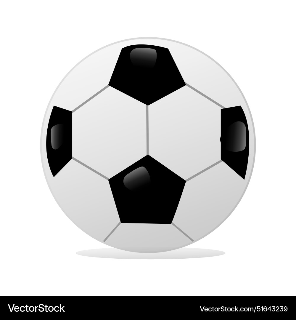Soccer ball or football Royalty Free Vector Image