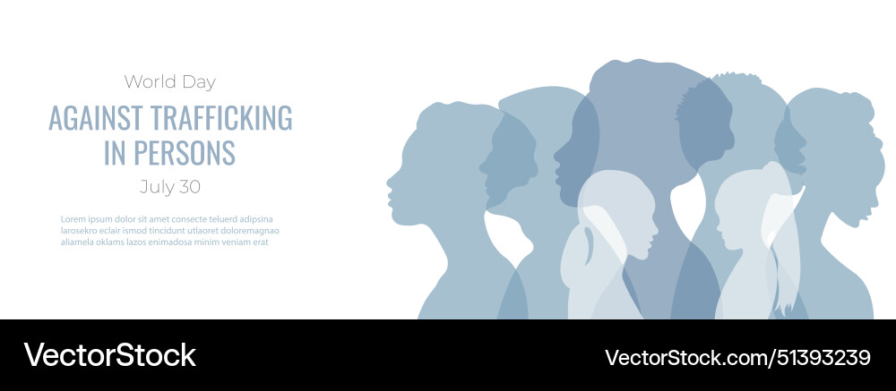 World anti-trafficking day banner29 Royalty Free Vector