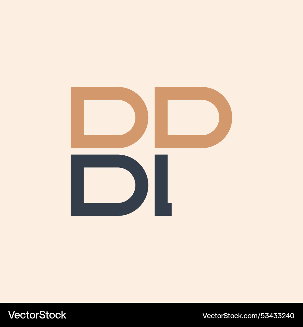 Modern bp letter logo design creative Royalty Free Vector