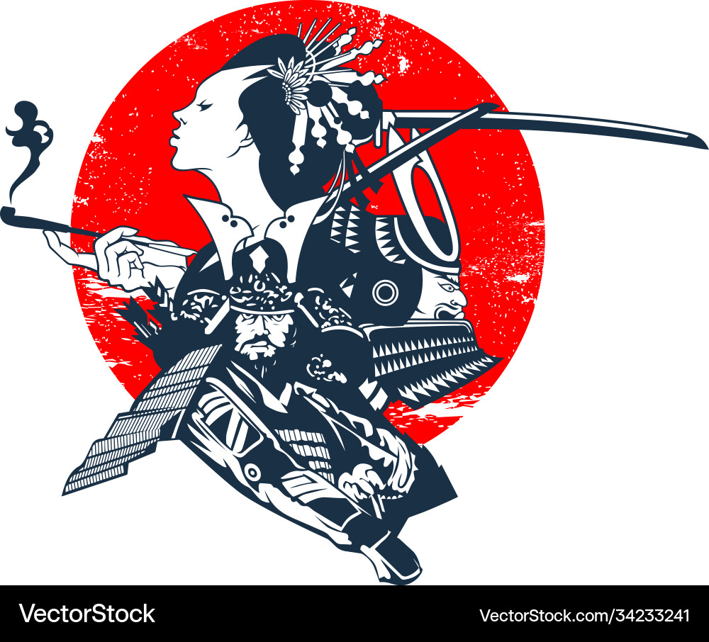 Samurai Warrior Royalty Free Vector Image - VectorStock