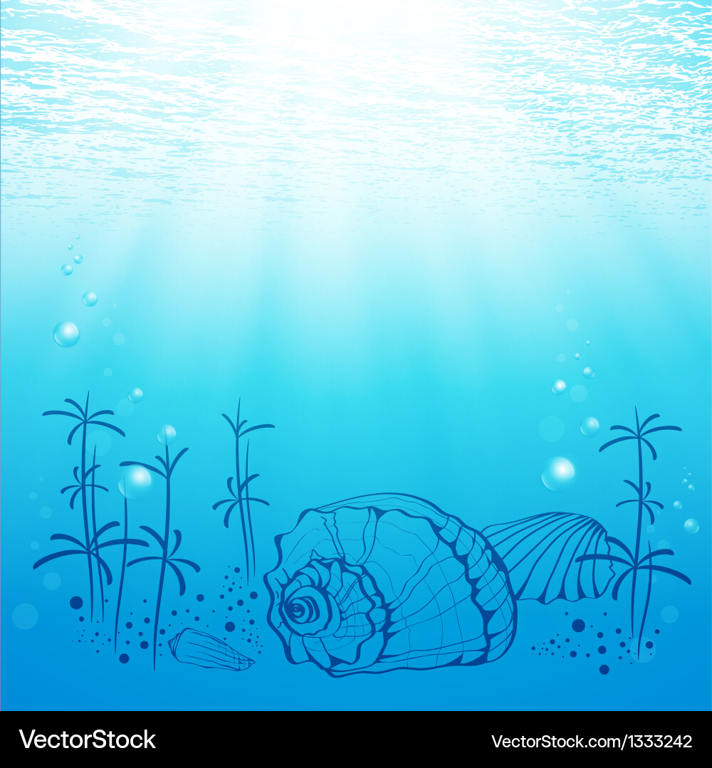 Abstract sea life Royalty Free Vector Image - VectorStock