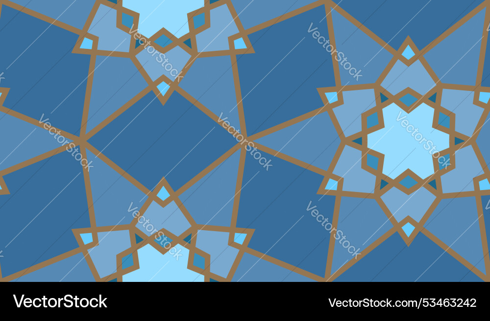 Arabic seamless girih pattern with classic islamic