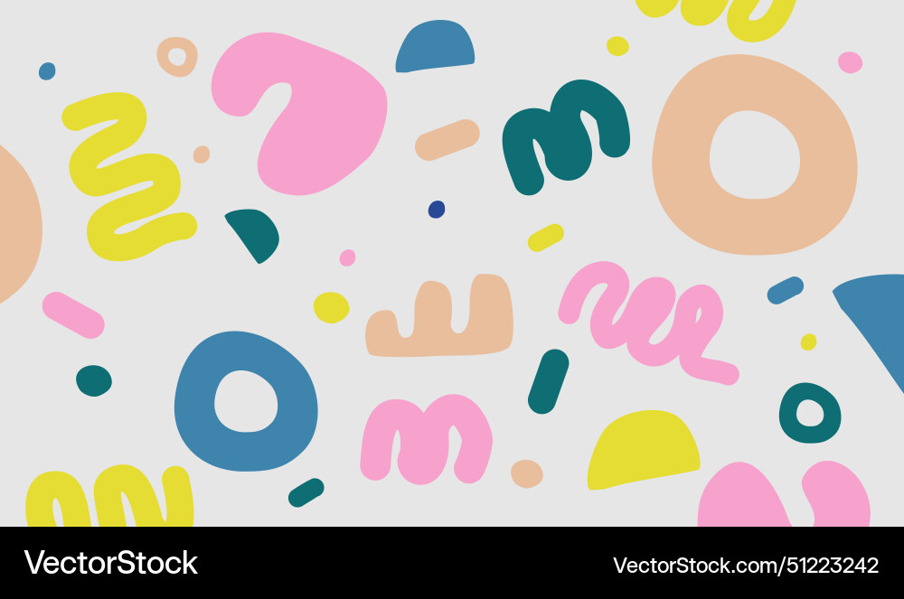 Cute pastel pattern background design Royalty Free Vector