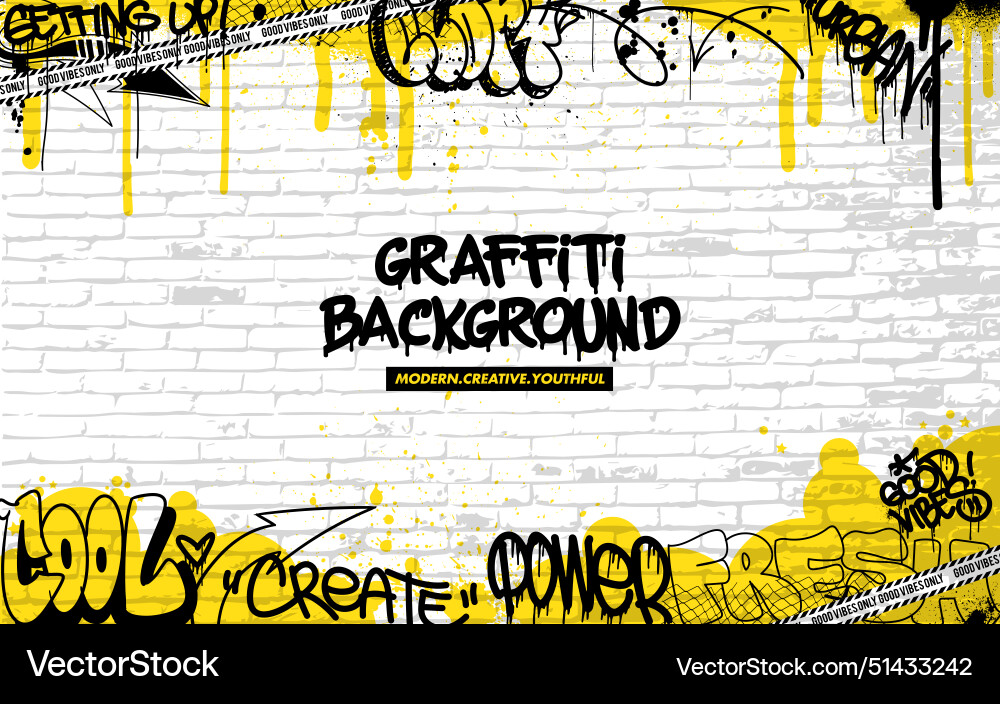 Graffiti background Royalty Free Vector Image - VectorStock