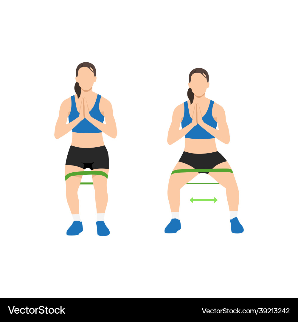Side Shuffle Crab Walk Exercise Royalty Free Vector Image