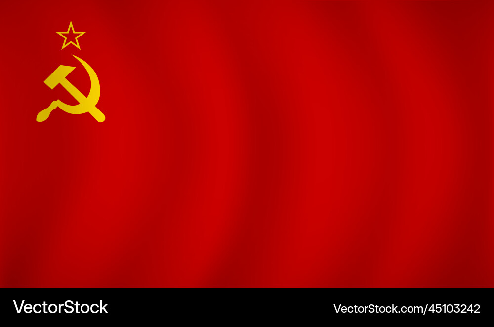 Ussr flag background Royalty Free Vector Image