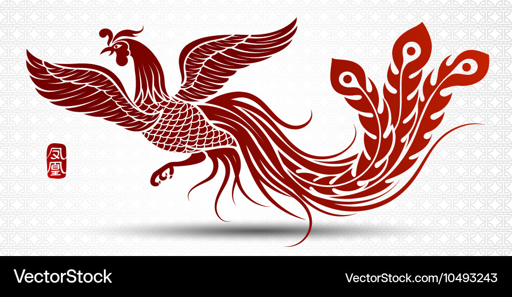 Chinese phoenix Royalty Free Vector Image - VectorStock