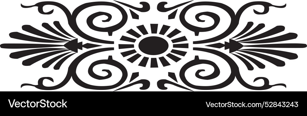 Cultural beautiful alpona design Royalty Free Vector Image
