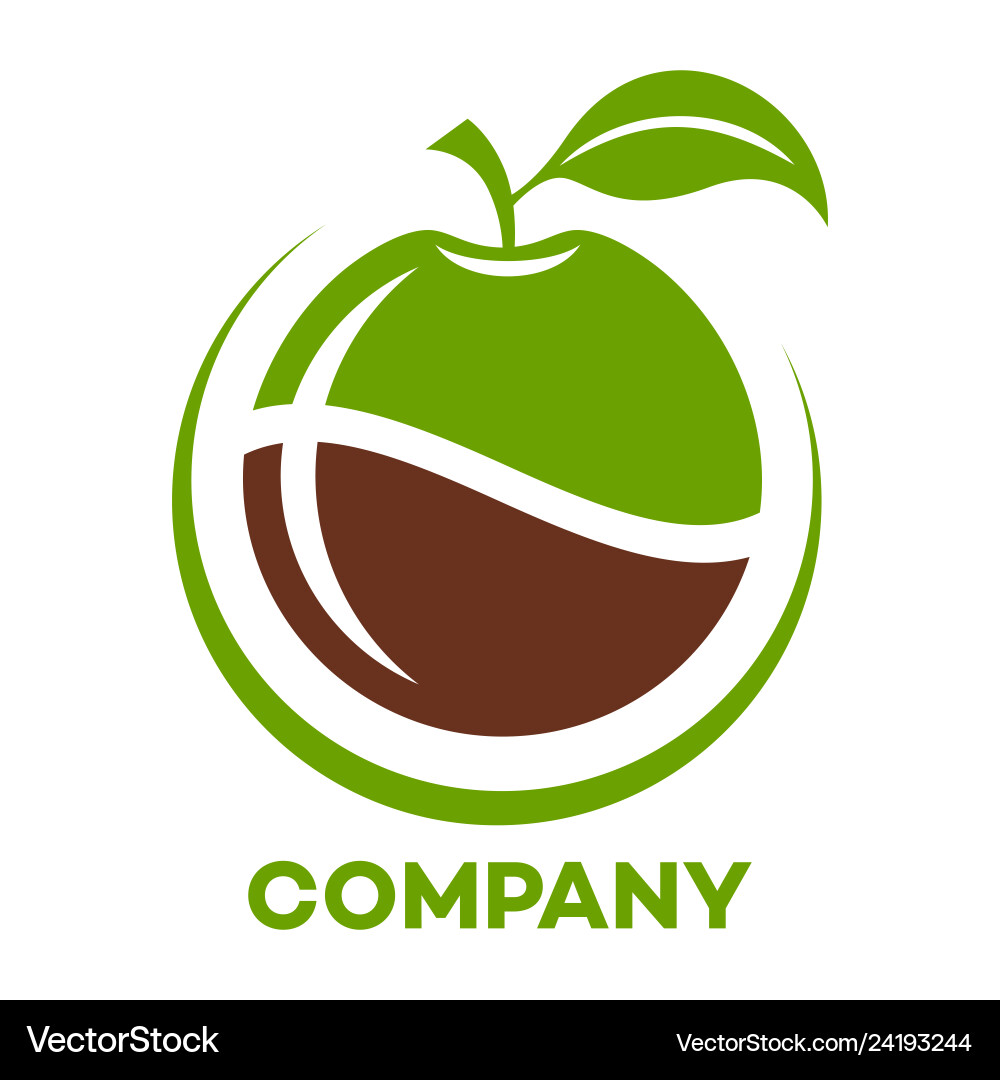 Modern apple logo Royalty Free Vector Image - VectorStock