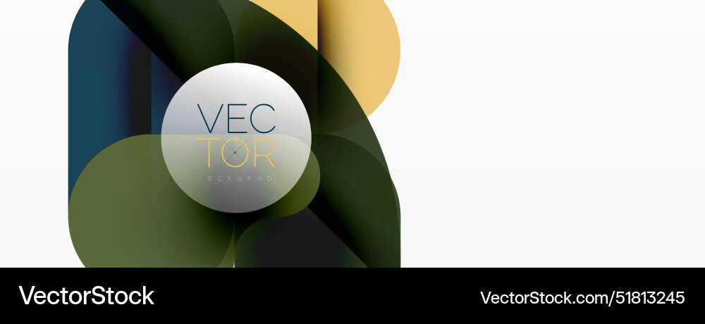 Circles and round shapes geometric minimal Vector Image