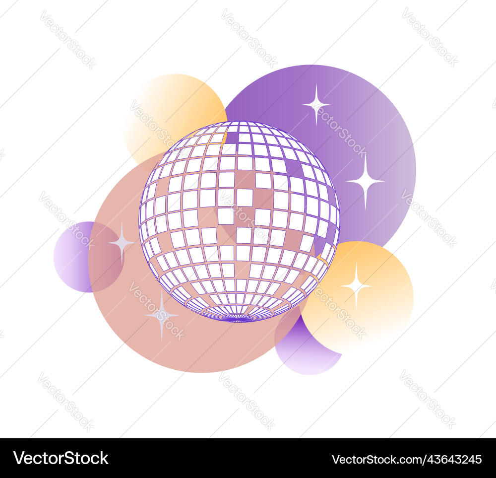 Disco ball icon Royalty Free Vector Image - VectorStock