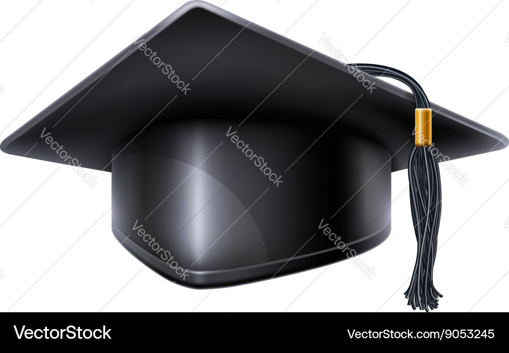 Graduation cap Royalty Free Vector Image - VectorStock