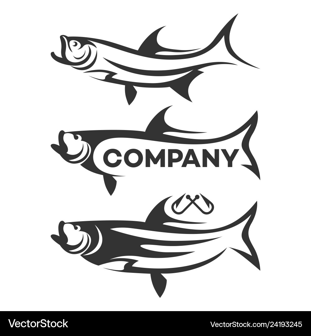 Modern tarpon logo Royalty Free Vector Image - VectorStock