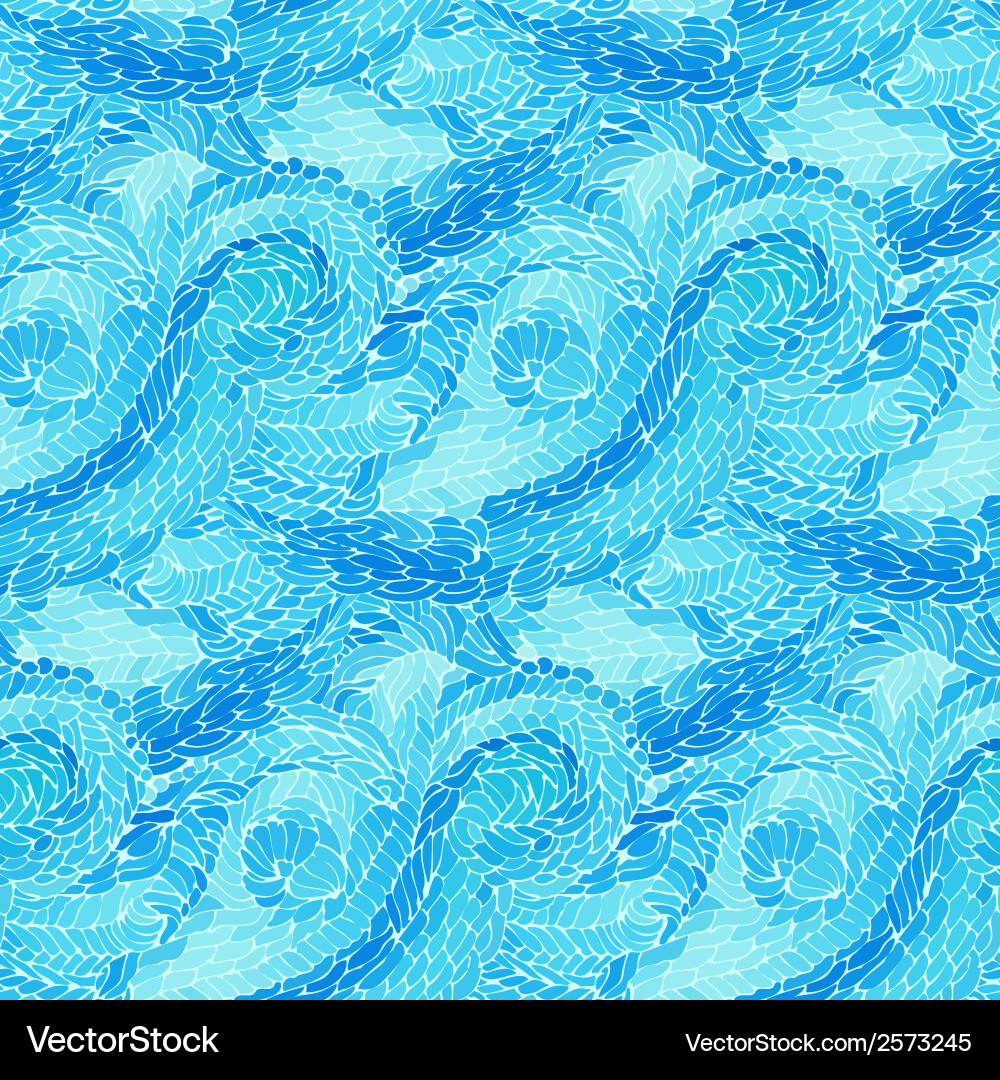 Ocean Wave Seamless Pattern Royalty Free Vector Image