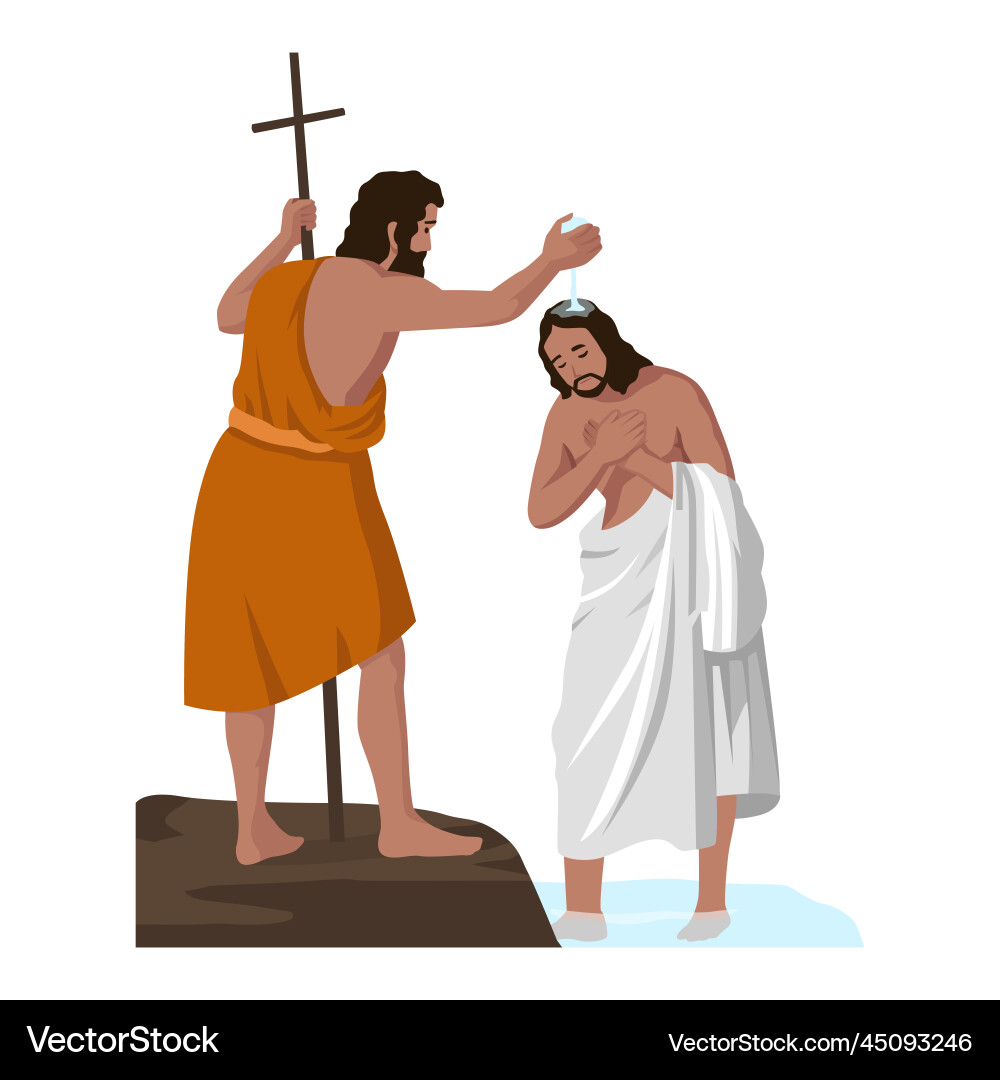 Christianity religion bible concept baptism Vector Image