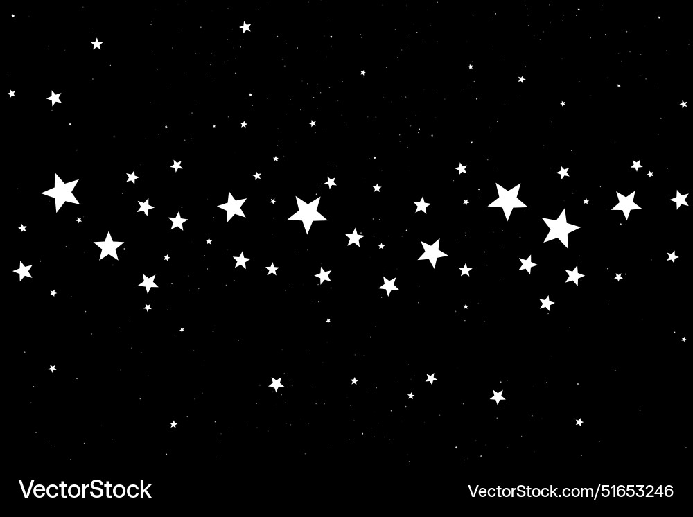Decorative small star pattern dark background Vector Image