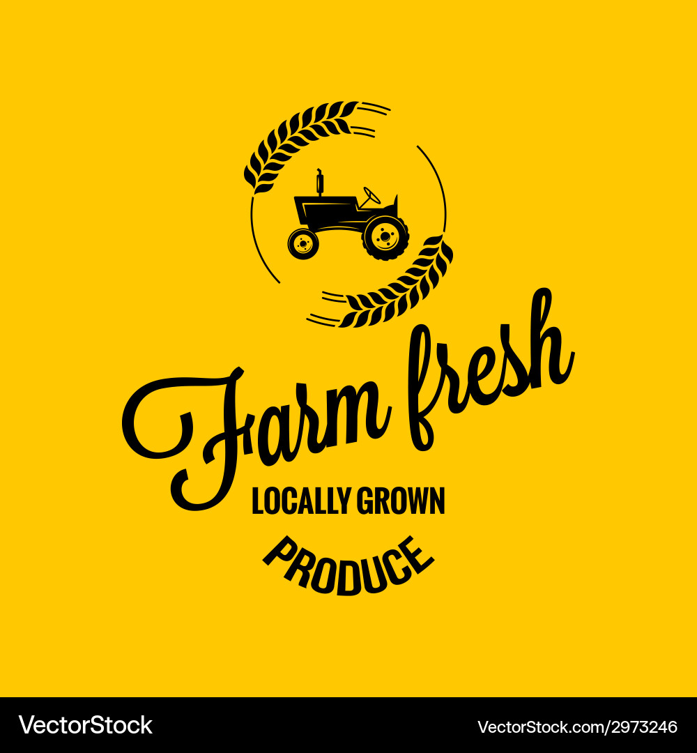 Farm fresh design background Royalty Free Vector Image