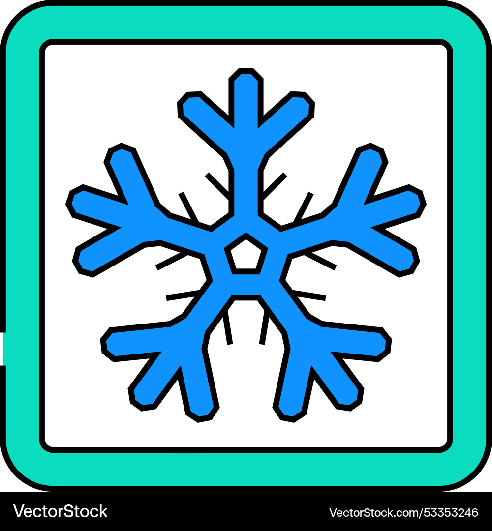 Keep refrigerated product label warning icon color