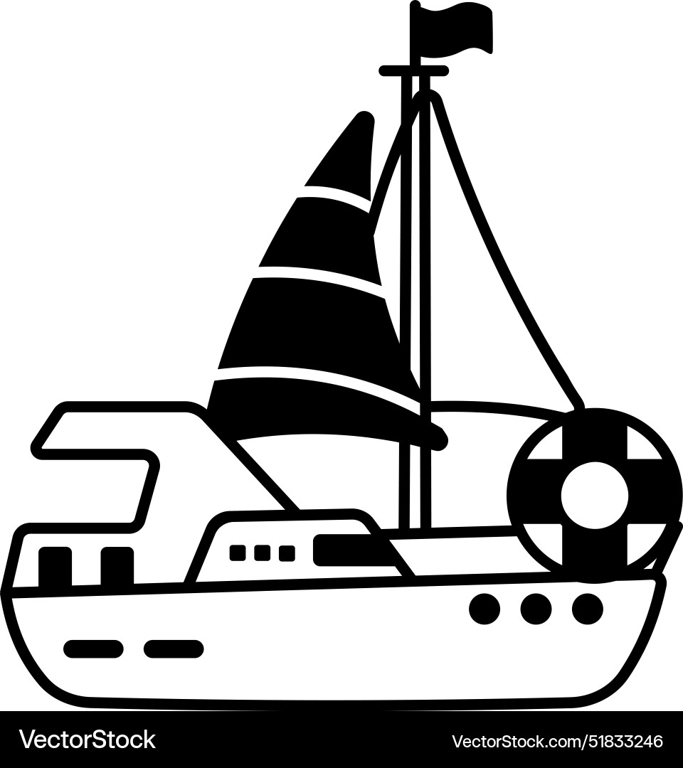 Sailboat Royalty Free Vector Image - VectorStock