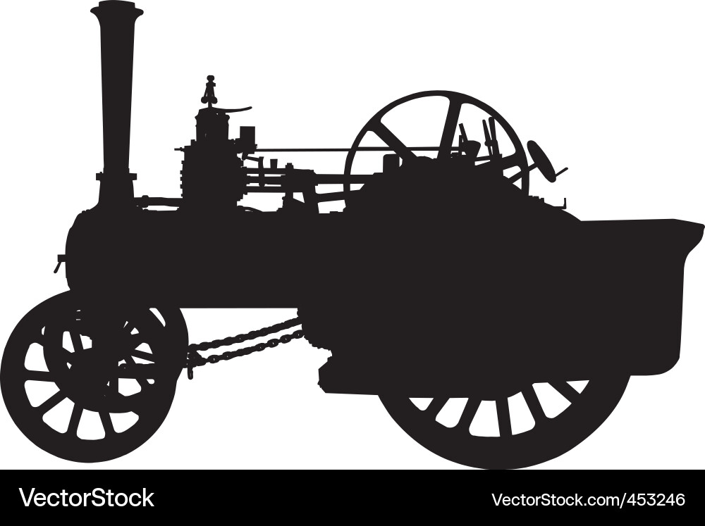 Traction engine Royalty Free Vector Image - VectorStock