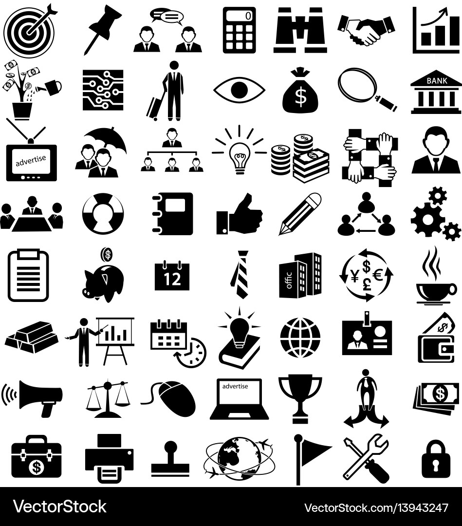 Business Icon Collection – Royalty-Free Vector | VectorStock