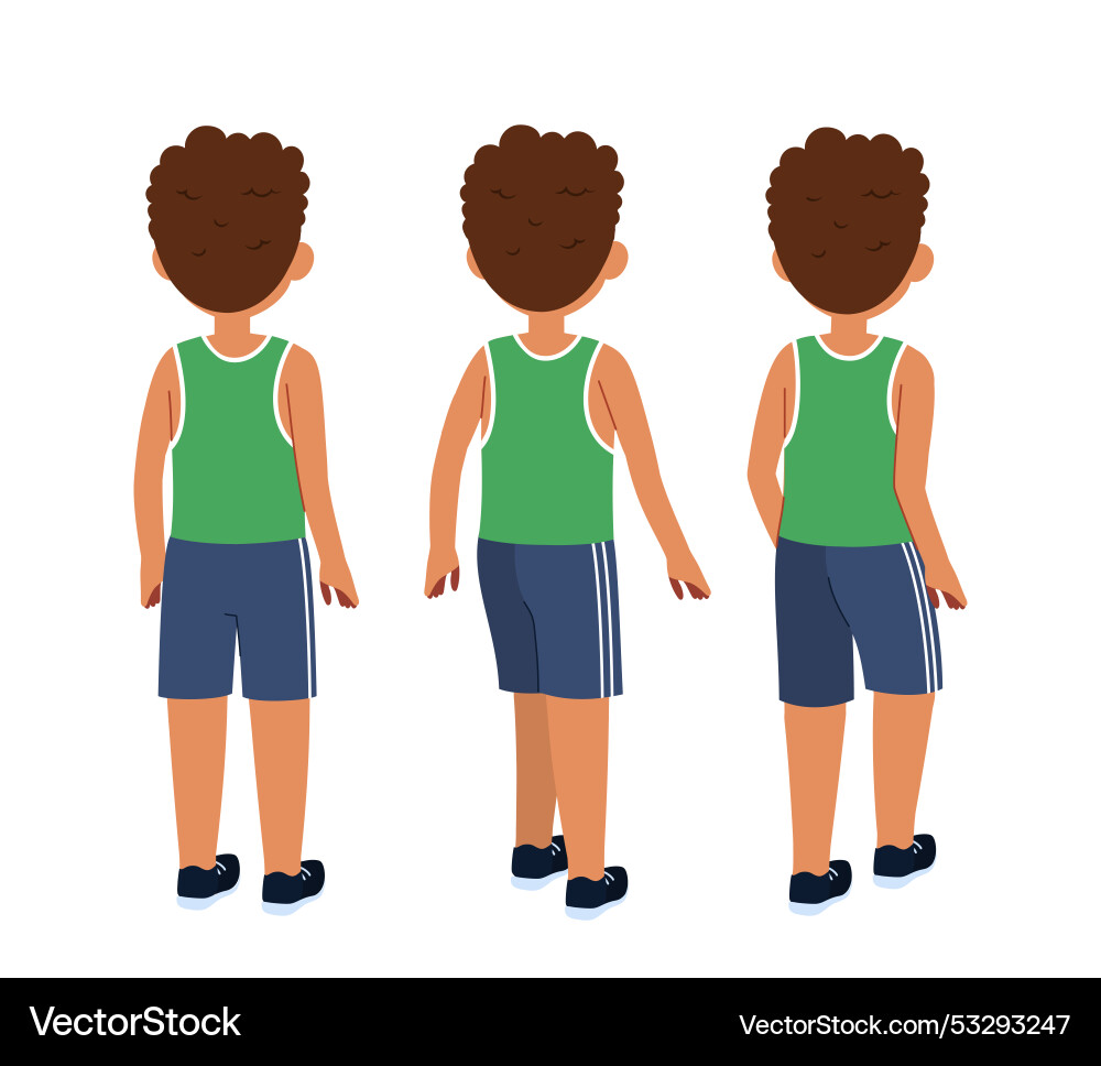 Fitness boy constructor man in sportive uniform Vector Image