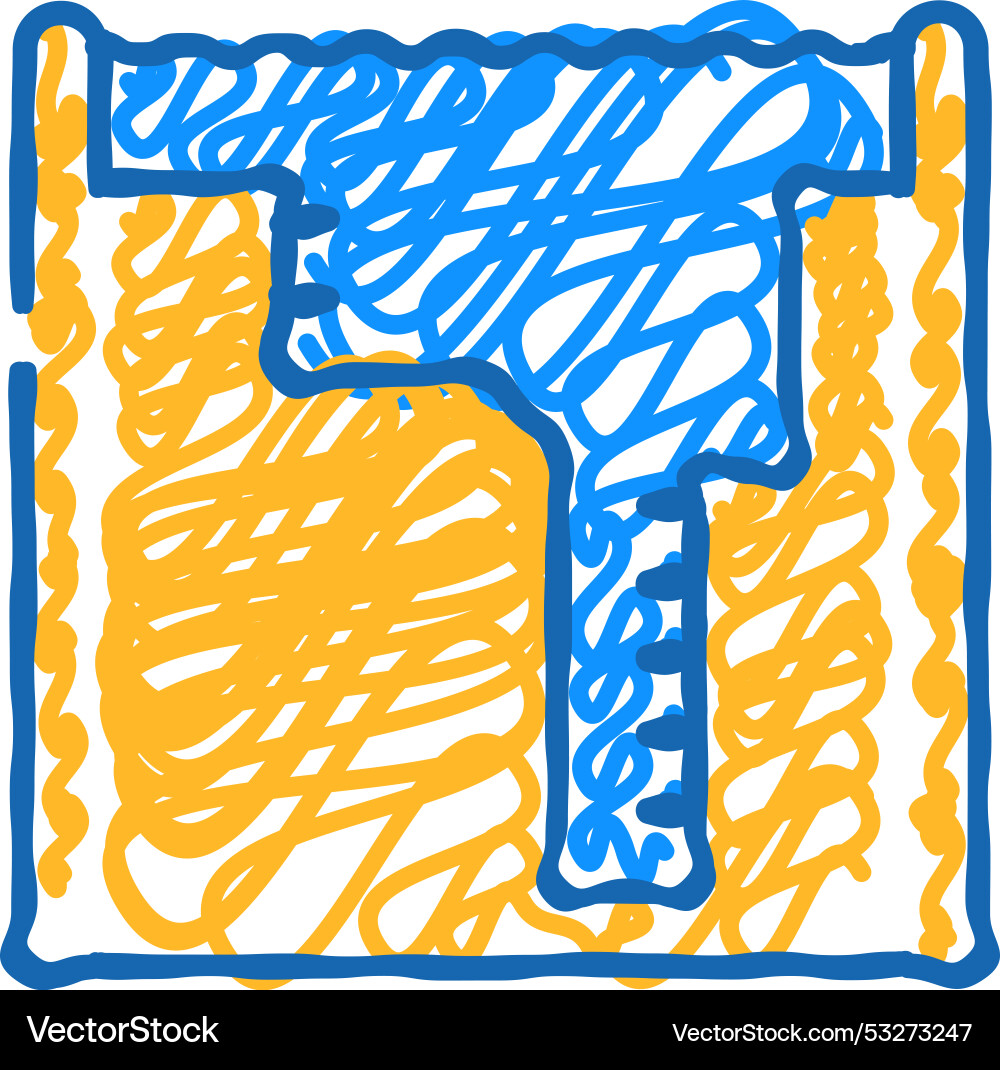 Freediving water pool icon doodle Royalty Free Vector Image