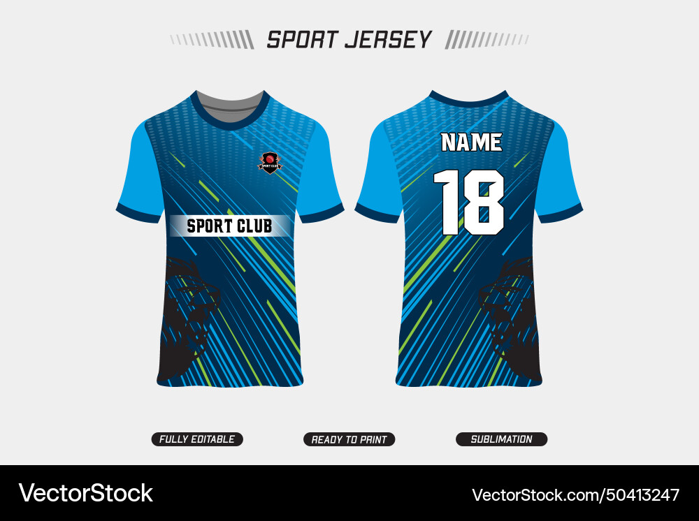Jersey design Royalty Free Vector Image - VectorStock