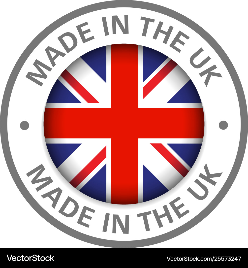 Made in UK Emblem Icon Royalty Free Vector Image