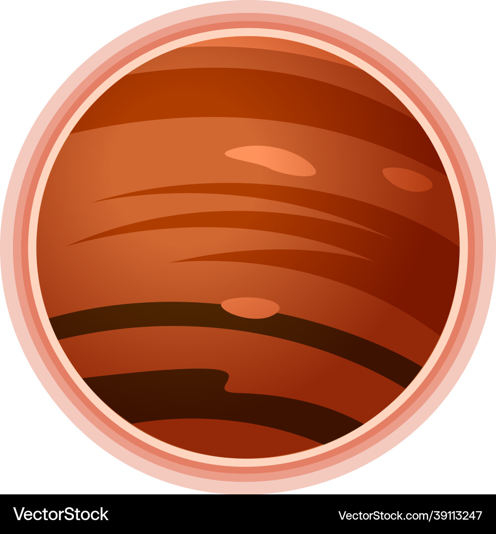 Venus planet space composition Royalty Free Vector Image