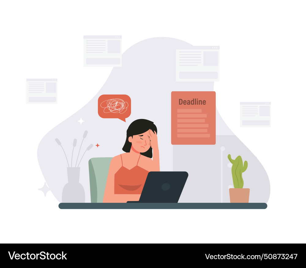 Work from home Royalty Free Vector Image - VectorStock