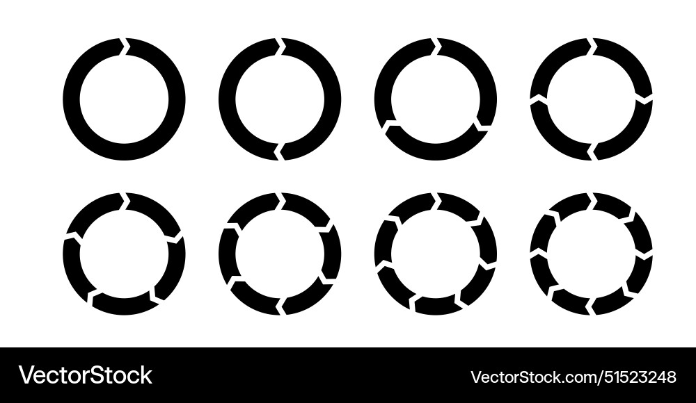 Circular Motion Arrows Royalty Free Vector Image