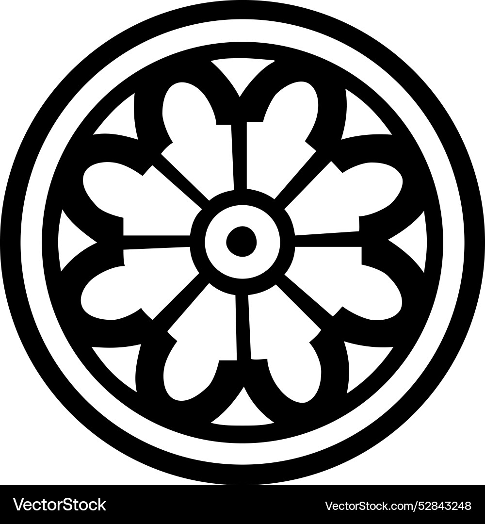 Cultural beautiful alpona design Royalty Free Vector Image