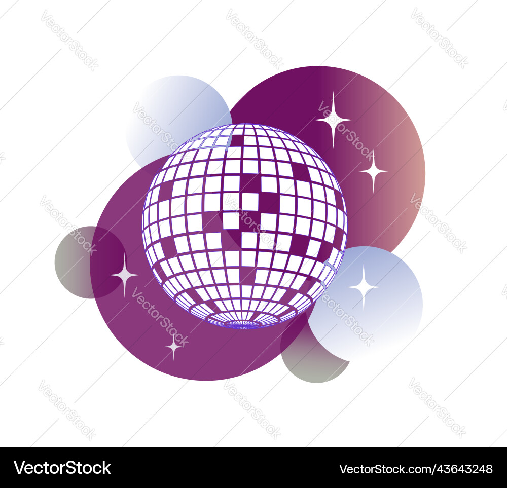 Disco ball icon Royalty Free Vector Image - VectorStock