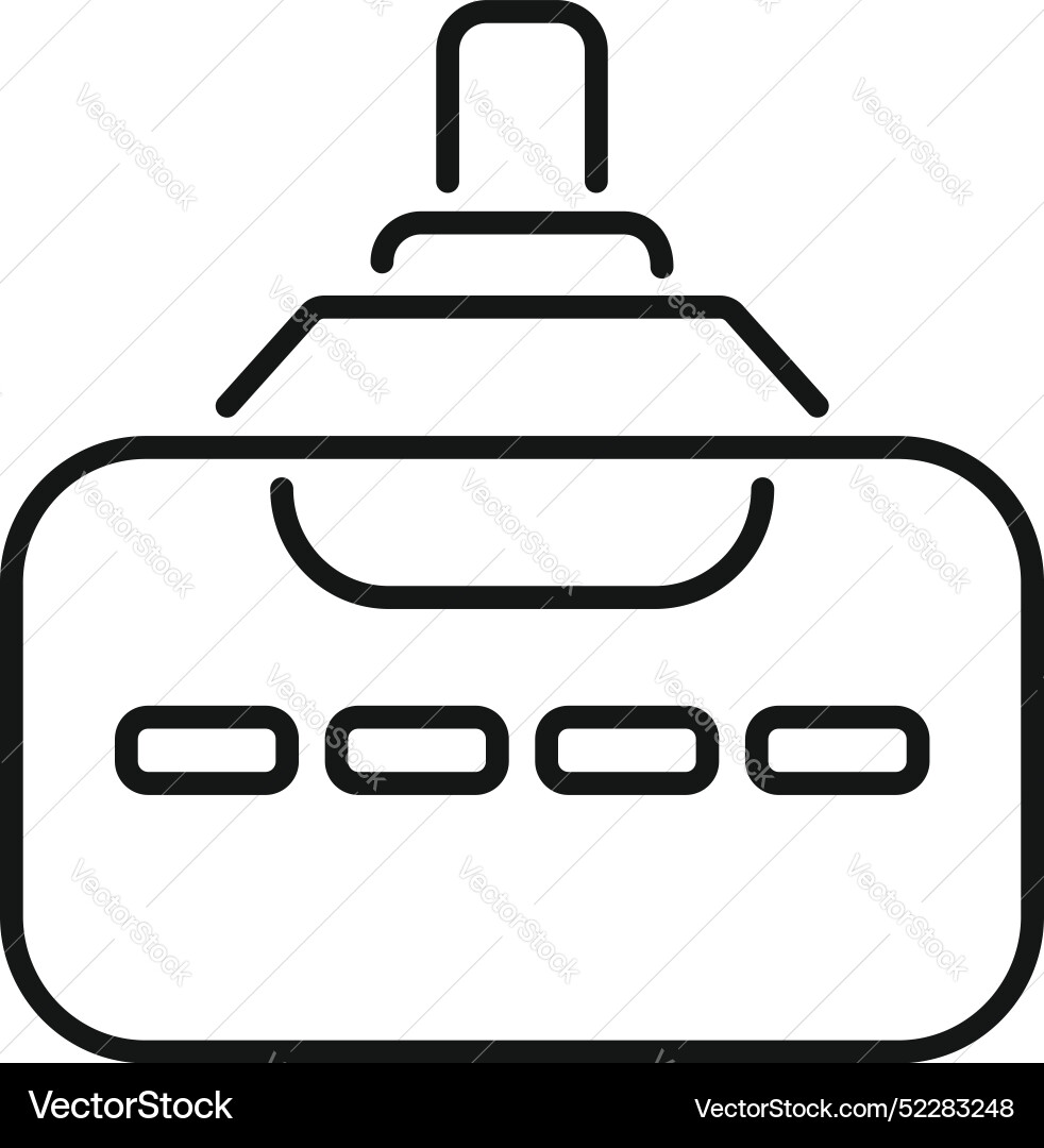 Remote control with buttons and antenna Royalty Free Vector