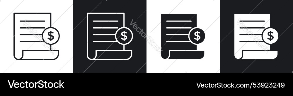 Billing icon Royalty Free Vector Image - VectorStock