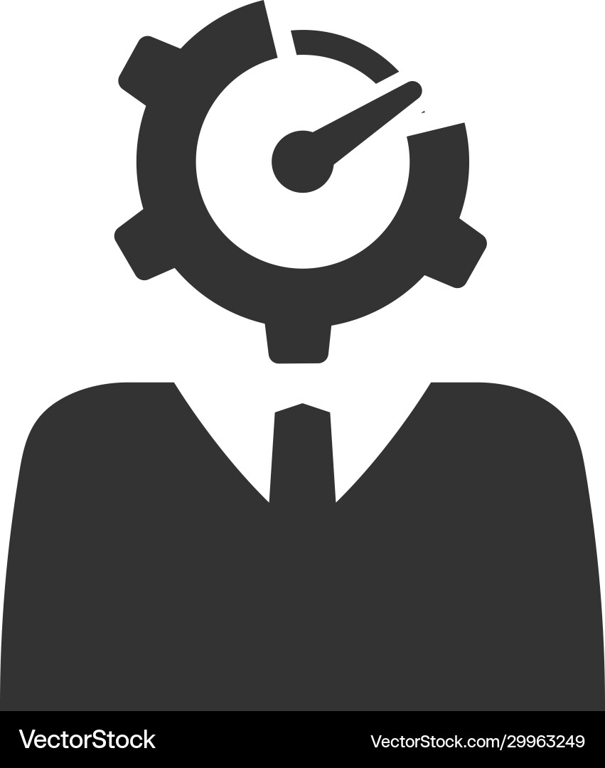 Business productivity icon Royalty Free Vector Image