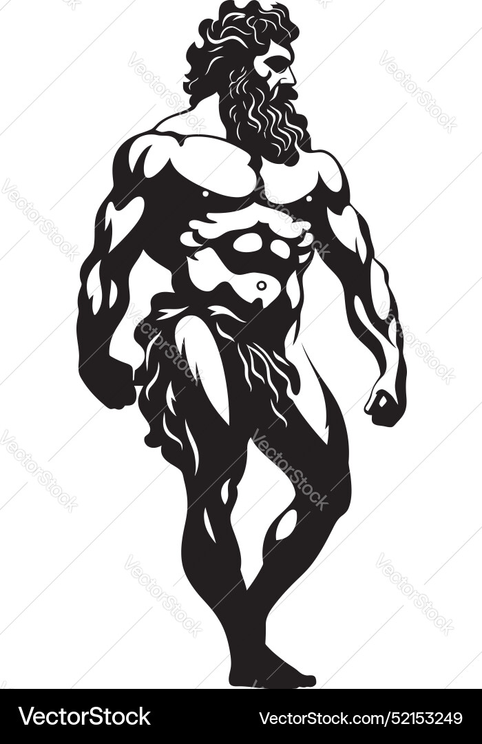Heroic icon emblematic hercules symbol ancient Vector Image