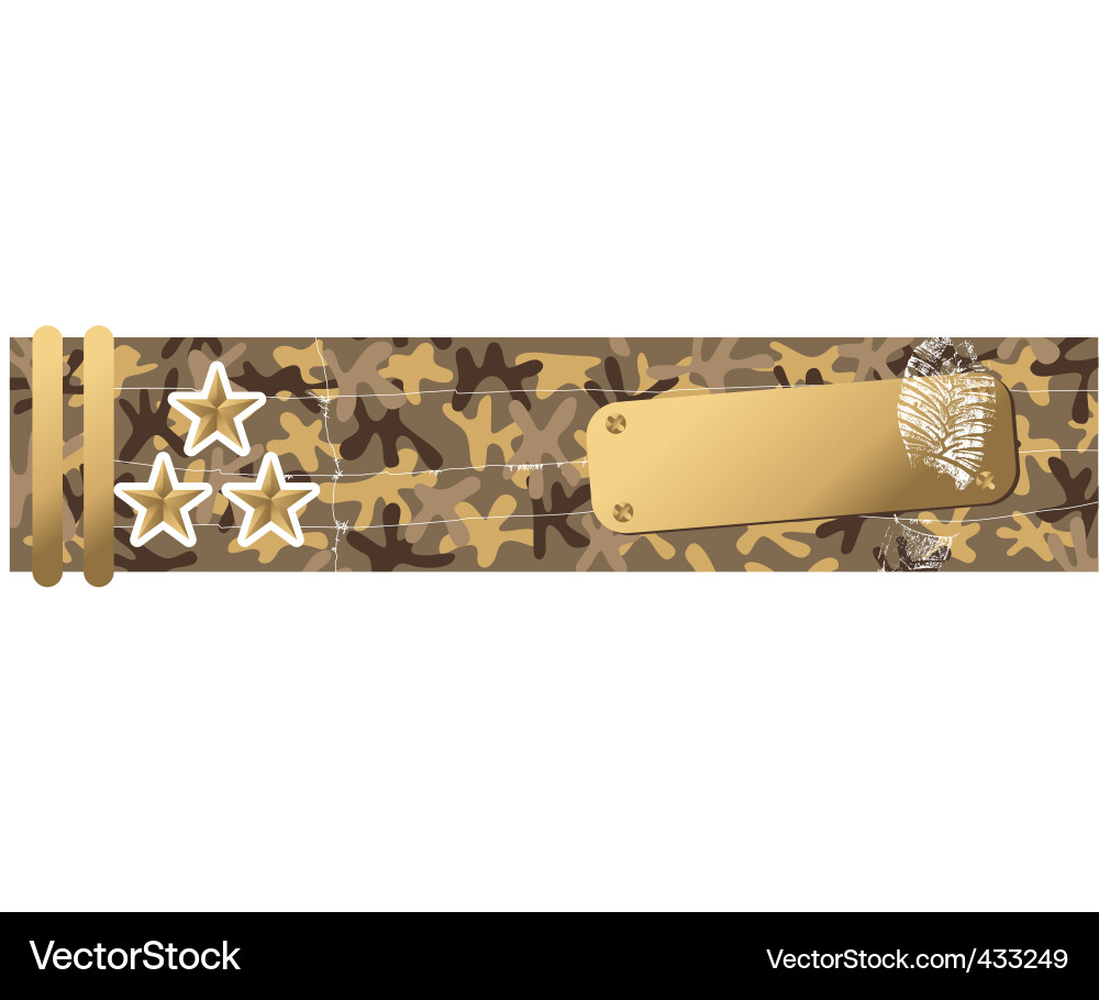 Military banners Royalty Free Vector Image - VectorStock