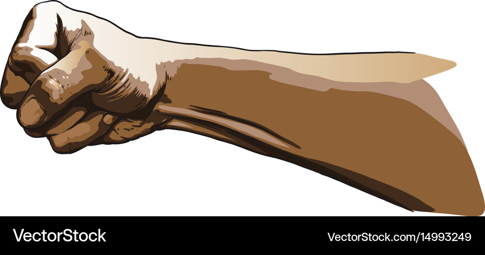 Strong punch Royalty Free Vector Image - VectorStock