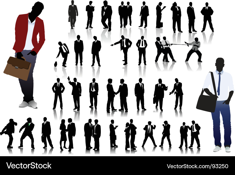 Silhouettes Royalty Free Vector Image - VectorStock